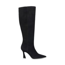 Stuart Weitzman Stiefel - Knee-High Boots With Pointed Toe And Curved Heel - Gr. 38,5 (EU) - in Schwarz - f&uuml;r Damen