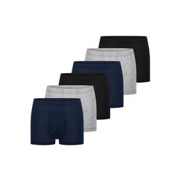 Schiesser Retro Short / Pant 95/5 Essentials - Organic Cotton in Schwarz / Blau / Grau | Gr.: L