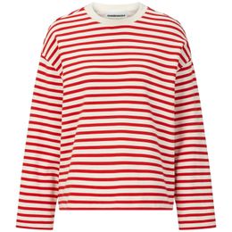 armedangels Damen-Sweatshirt gestreift XL Rot-Natur