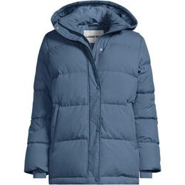 LANDS' END Wasserabweisende Daunenjacke, Damen,  Blau, Nylon/Daunen, by Lands' End