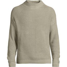 LANDS' END Rippstrick-Pullover mit Stehkragen, Herren,  Sonstige, Baumwolle, by Lands' End