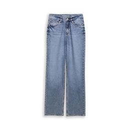 Tom Tailor Denim Damen TTELIN STRAIGHT Jeans, blau, Uni, Gr. 28/32