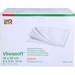 ACA M&uuml;ller Vliwasoft Vlieskompressen steril 10x10 cm 6l. 100 St