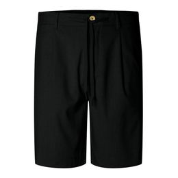 Selected Pleat-Front Pants 'Leroy' male Black size XXL