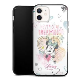 DeinDesign iPhone 12 Handy Slim Case extra d&uuml;nn Silikon Handyh&uuml;lle schwarz H&uuml;lle Official Licensed Product Disney Minnie Mouse Silikon Slim Case