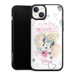 DeinDesign iPhone 14 Handy Premium Silikon H&uuml;lle Handyh&uuml;lle schwarz Case Official Licensed Product Minnie Mouse Disney Silikon Premium Case