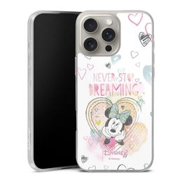 DeinDesign iPhone 16 Pro Max Handy Silikon H&uuml;lle Case transparent Handyh&uuml;lle Official Licensed Product Minnie Mouse Disney Silikon Case