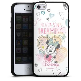 DeinDesign iPhone SE (2016-2019) Handy Silikon H&uuml;lle Case schwarz Handyh&uuml;lle Official Licensed Product Disney Minnie Mouse