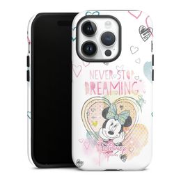 DeinDesign iPhone 14 Pro Handy Panzer Handyh&uuml;lle robuste Outdoor H&uuml;lle Schutzh&uuml;lle matt Official Licensed Product Minnie Mouse Disney Tough Case