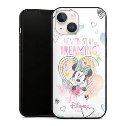 DeinDesign iPhone 14 Handy Slim Case extra d&uuml;nn Silikon Handyh&uuml;lle schwarz H&uuml;lle Official Licensed Product Minnie Mouse Disney Silikon Slim Case