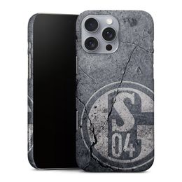 DeinDesign iPhone 16 Pro Max Handy Premium Case Smartphone Handyh&uuml;lle Schutzh&uuml;lle matt Merchandise Fc Schalke 04 Concrete Premium Case