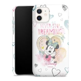 DeinDesign iPhone 12 Handy Premium Case Smartphone Handyh&uuml;lle Schutzh&uuml;lle gl&auml;nzend Official Licensed Product Minnie Mouse Disney Premium Case