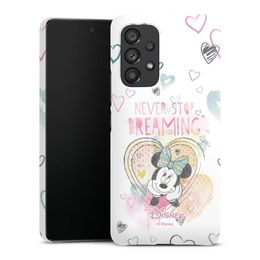 DeinDesign Galaxy A53 5G Handy Premium Case Smartphone Handyh&uuml;lle Schutzh&uuml;lle gl&auml;nzend Disney Minnie Mouse Official Licensed Product Premium Case