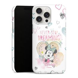 DeinDesign iPhone 15 Pro Max Handy Premium Case Smartphone Handyh&uuml;lle Schutzh&uuml;lle gl&auml;nzend Official Licensed Product Minnie Mouse Disney Premium Case