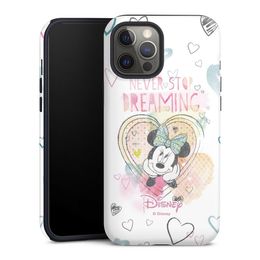 DeinDesign iPhone 12 Pro Handy Panzer Handyh&uuml;lle robuste Outdoor H&uuml;lle Schutzh&uuml;lle matt Official Licensed Product Minnie Mouse Disney Tough Case