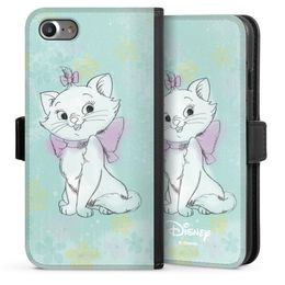 DeinDesign iPhone SE (2020) Handy Klapph&uuml;lle Handyh&uuml;lle aus Kunst Leder schwarz Flip Case Disney Official Licensed Product Aristocats Mary Sideflip mit Lasche