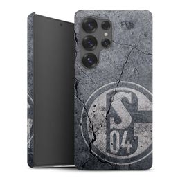 DeinDesign Galaxy S25 Ultra Handy Premium Case Smartphone Handyh&uuml;lle Schutzh&uuml;lle matt Merchandise Fc Schalke 04 Concrete Premium Case