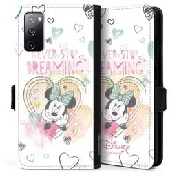 DeinDesign Galaxy S20 Handy Klapph&uuml;lle Handyh&uuml;lle aus Kunst Leder schwarz Flip Case Official Licensed Product Minnie Mouse Disney Sideflip mit Lasche