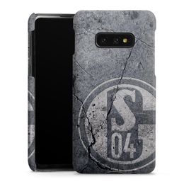 DeinDesign Galaxy S10e Handy Premium Case Smartphone Handyh&uuml;lle Schutzh&uuml;lle matt Merchandise Fc Schalke 04 Concrete Premium Case