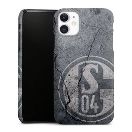 DeinDesign iPhone 11 Handy Premium Case Smartphone Handyh&uuml;lle Schutzh&uuml;lle matt Fc Schalke 04 Concrete Merchandise Premium Case