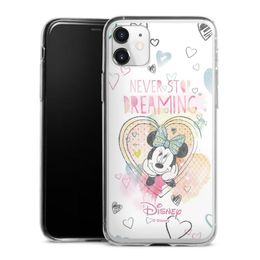 DeinDesign iPhone 11 Handy Slim Case Silikon Handyh&uuml;lle transparent H&uuml;lle extra d&uuml;nn Official Licensed Product Disney Minnie Mouse Silikon Slim Case
