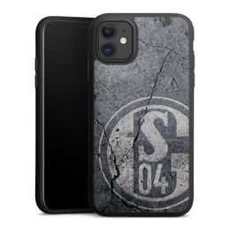 DeinDesign iPhone 11 Handy Premium Silikon H&uuml;lle Handyh&uuml;lle schwarz Case Concrete Fc Schalke 04 Merchandise Silikon Premium Case