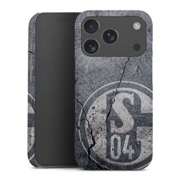 DeinDesign iPhone 17 Pro Handy Premium Case Smartphone Handyh&uuml;lle Schutzh&uuml;lle matt Merchandise Fc Schalke 04 Concrete Premium Case