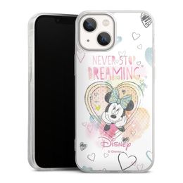 DeinDesign iPhone 13 Mini Handy Slim Case Silikon Handyh&uuml;lle transparent H&uuml;lle extra d&uuml;nn Official Licensed Product Minnie Mouse Disney Silikon Slim Case