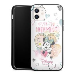 DeinDesign iPhone 12 Handy Premium Silikon H&uuml;lle Handyh&uuml;lle schwarz Case Official Licensed Product Minnie Mouse Disney Silikon Premium Case
