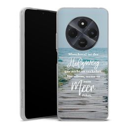 DeinDesign Xiaomi Redmi 14C Handy Silikon H&uuml;lle Case transparent Handyh&uuml;lle Statement Beach Spruch Silikon Case