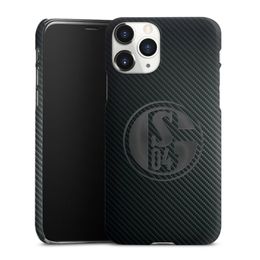 DeinDesign iPhone 11 Pro Handy Premium Case Smartphone Handyh&uuml;lle Schutzh&uuml;lle matt Carbon Metallic Look Fc Schalke 04 Premium Case