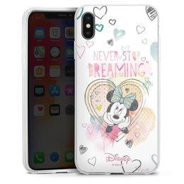 DeinDesign iPhone Xs Max Handy Silikon H&uuml;lle Case transparent Handyh&uuml;lle Official Licensed Product Minnie Mouse Disney Silikon Case