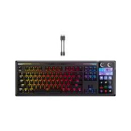 GALLEON 100 SD, Gaming-Tastatur schwarz, DE-Layout, Corsair MLX Pulse