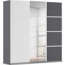Kleiderschrank Rauch "Schwebet&uuml;renschrank OTTO&acute;s Choice Garderobe Schrank TOP ANGEBOT Avola", grau (graumetallic, alpinwei&szlig;, leisten wei&szlig;), B:203cm H:210cm T:62cm, Holzwerkstoff, Schr&auml;nke, Kleiderschrank, mit eleganten Zierleisten in Chrom, Schwarz oder Wei&szlig; MADE IN GERMANY