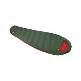 High Peak Mumienschlafsack Pak 1000 ECO dunkelgr&uuml;n/rot