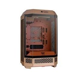 Thermaltake The Tower 300 , Tower-Geh&auml;use braun, Tempered Glass