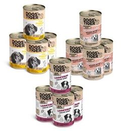 Dogs'n Tiger Dogs&rsquo;n Tiger Junior Hundefutter, Nassfutter, Mixpaket Happy Puppy