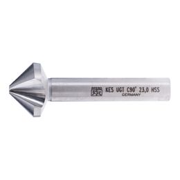 Pferd TOOLS HSS Kegel-und Entgratsenker UGT 90&deg; &Oslash; 23 mm Schaft-&Oslash; 10 mm DIN 335 C mit Ungleichteilung (25202176)