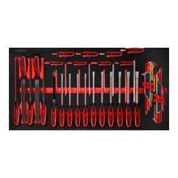 KS Tools Schraubendreher- / und Feilen-Satz in Schaumstoffeinlage, 42-tlg (813.0042)