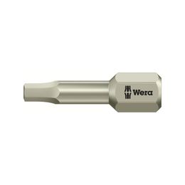 Wera 3840/1 TS 6KT-Bits, Edelstahl, Schl&uuml;sselweite (z&ouml;llig) 1/8", L&auml;nge 25 mm (5071062001)