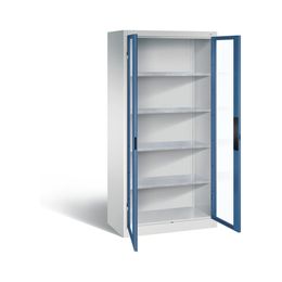 C+P Werkzeugschrank Acurado, H1950xB930xT500mm, Front Fernblau, Korpus Lichtgrau (8921-055) ; C + P M&ouml;belsysteme (8921-055|S10374)