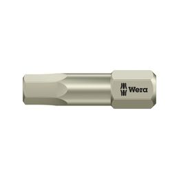 Wera 3840/1 TS 6KT-Bits, Edelstahl, Schl&uuml;sselweite (z&ouml;llig) 3/16", L&auml;nge 25 mm (5071065001)