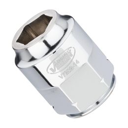 Vigor Steckschl&uuml;ssel-Einsatz superflach V7202-14 Vierkant hohl 12,5 mm (1/2 Zoll) Au&szlig;en-Sechskant Profil 14)