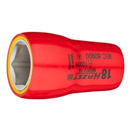 Hazet Steckschl&uuml;ssel-Einsatz Sechskant 880KV-18 Vierkant hohl 10 mm (3/8 Zoll) Au&szlig;en-Sechskant-Tractionsprofil 18 mm)