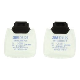3M Partikelwechselfilter-Set, 10 Paar, Filter: P2R (D3125)