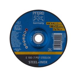 Pferd Schruppscheibe gekr&ouml;pft PSFSTEELOX 180x7mm (62017640)
