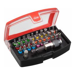 Vigor Bit Box V5019 Sechskant massiv 6,3 (1/4 Zoll) Schlitz Profil, Innen-Sechskant Profil, Kreuzschlitz Profil PH, Pozidriv Profil PZ, Innen TX Profi)