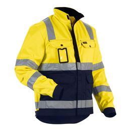 BLAKL&Auml;DER Blakl&auml;der Warnschutz-Jacke, gelb / marineblau, Unisex-Gr&ouml;&szlig;e: 2XL (402318043389XXL)