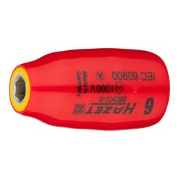 Hazet Steckschl&uuml;ssel-Einsatz Sechskant 880KV-6 Vierkant hohl 10 mm (3/8 Zoll) Au&szlig;en-Sechskant-Tractionsprofil 6 mm)