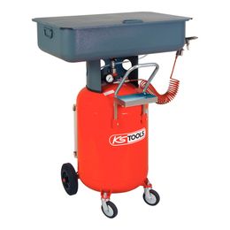 KS Tools Mobile Reinigungsstation f&uuml;r Kleinteile aus Kunststoff und Edelstahl 60 Liter Fassungsverm&ouml;gen, 1600040 (160.0040)